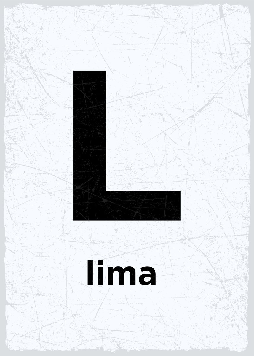 'L is for Lima' Poster by Trending Displate Posters | Displate