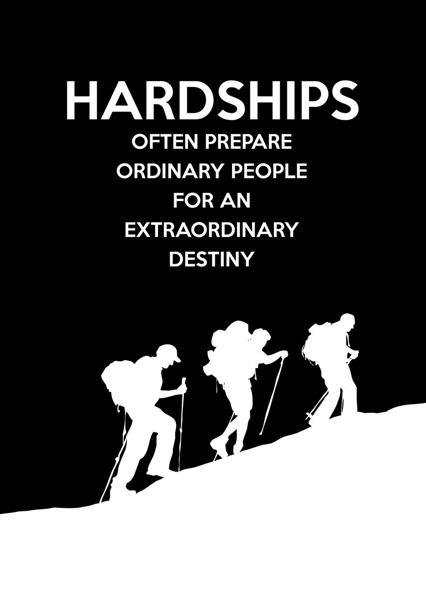 'Hardships and Destiny' Poster, picture, metal print, paint by ...