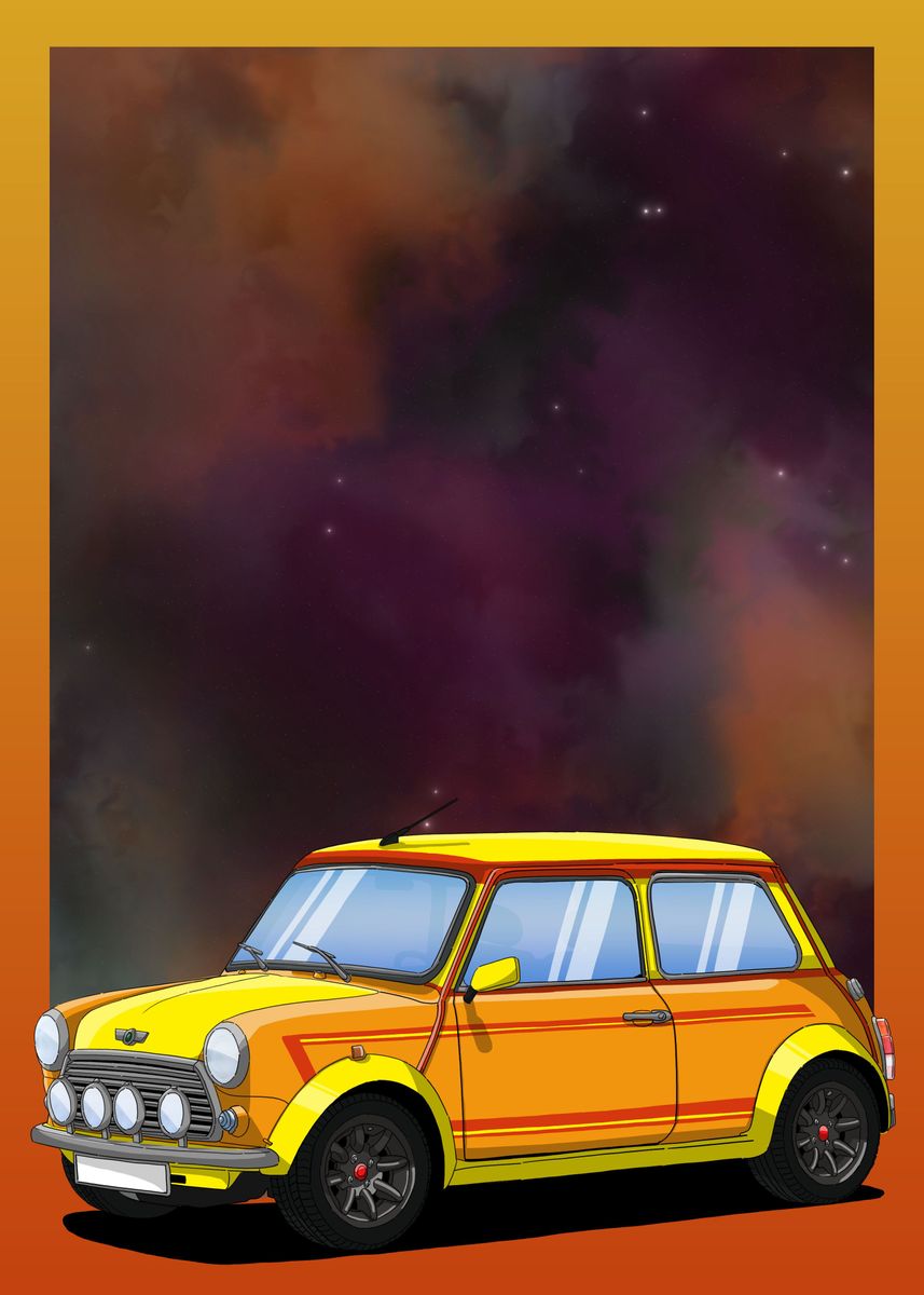 'MINI Cooper' Poster, picture, metal print, paint by ND Fat | Displate