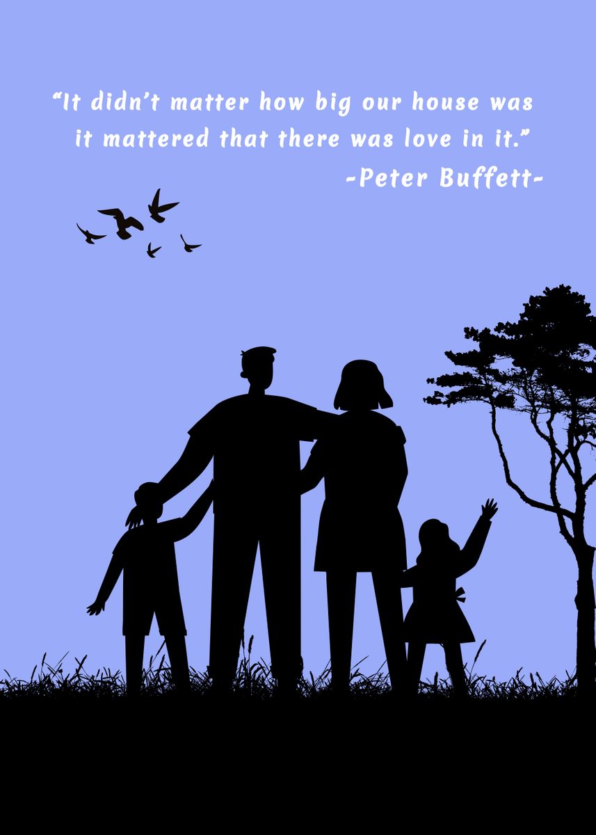 'Family Quotes' Poster, picture, metal print, paint by Eleonoraso ...