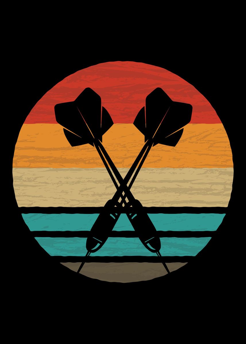 'Dart Retro Vintage' Poster, picture, metal print, paint by royalsigns ...