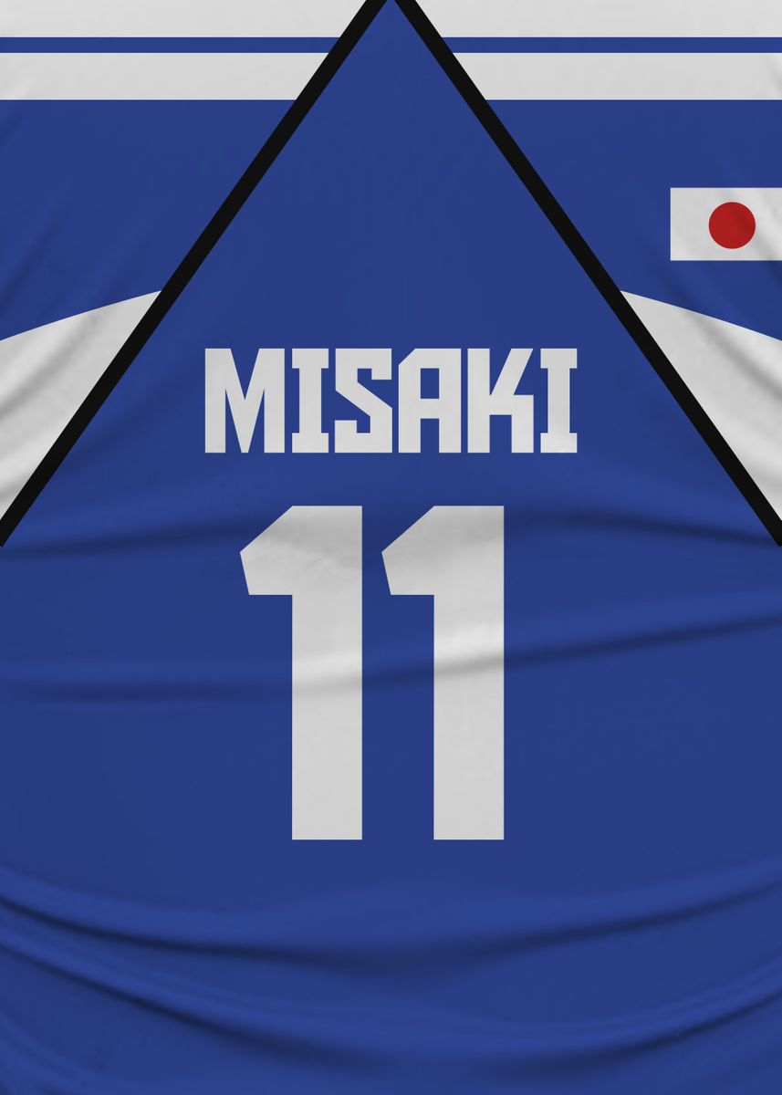 'Misaki Jersey' Poster, picture, metal print, paint by arrasign | Displate