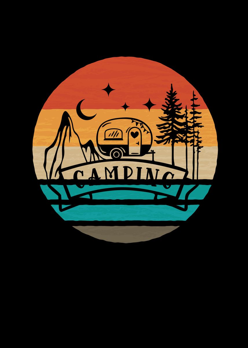 'Caravan Camping Funny' Poster by KaSeRa | Displate