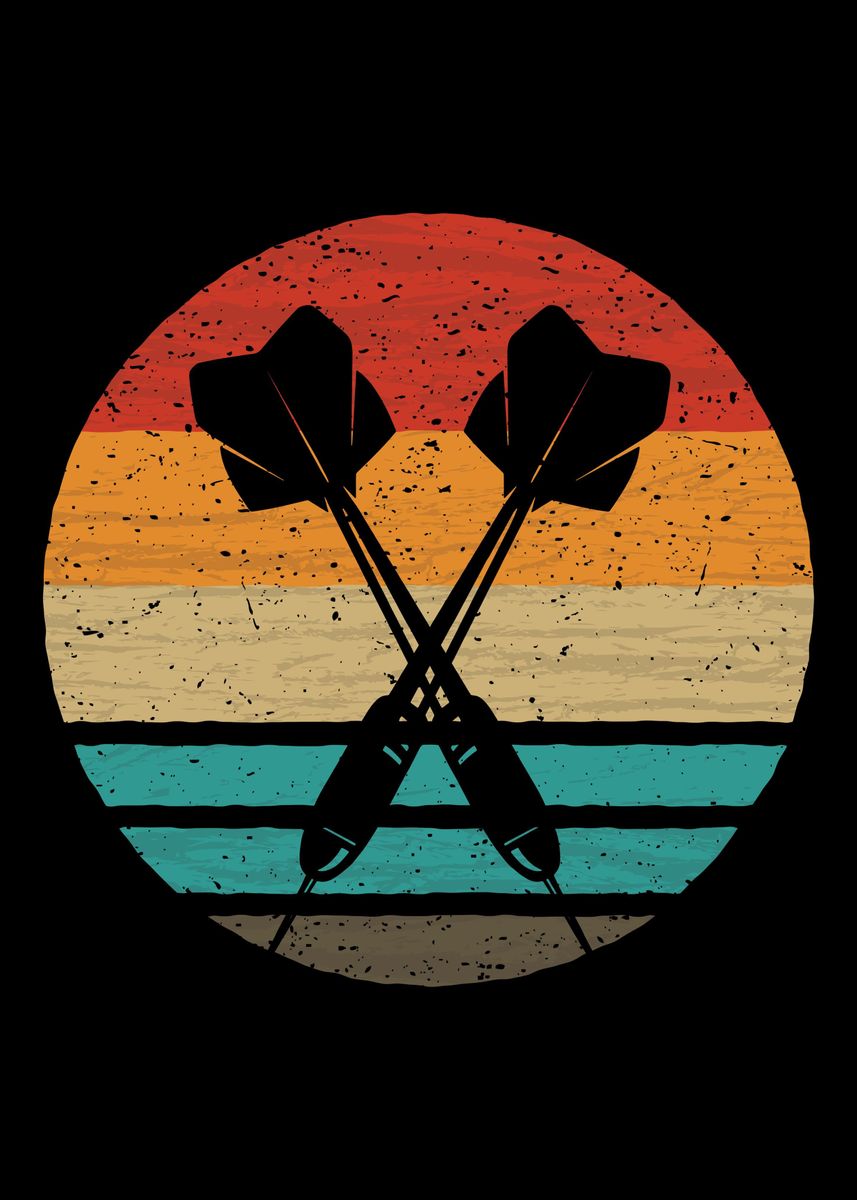 'Dart Retro Vintage' Poster, picture, metal print, paint by royalsigns ...