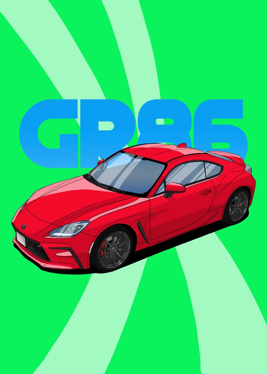 'GR86' Poster, picture, metal print, paint by ND Fat | Displate