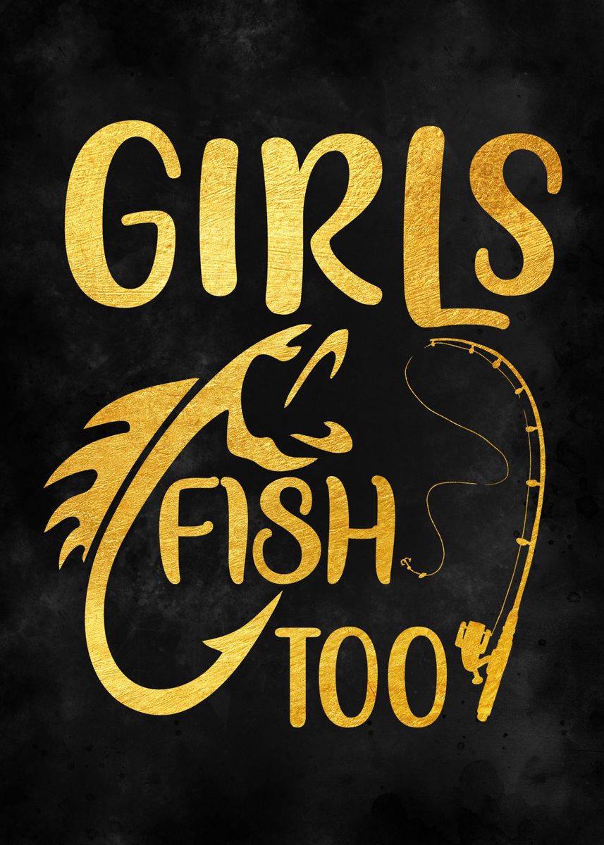 'Girls Fish Too' Poster by Farwell Florentino | Displate