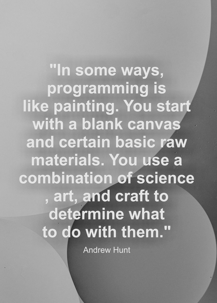 'Programmer Quotes' Poster, picture, metal print, paint by Masmus Art ...