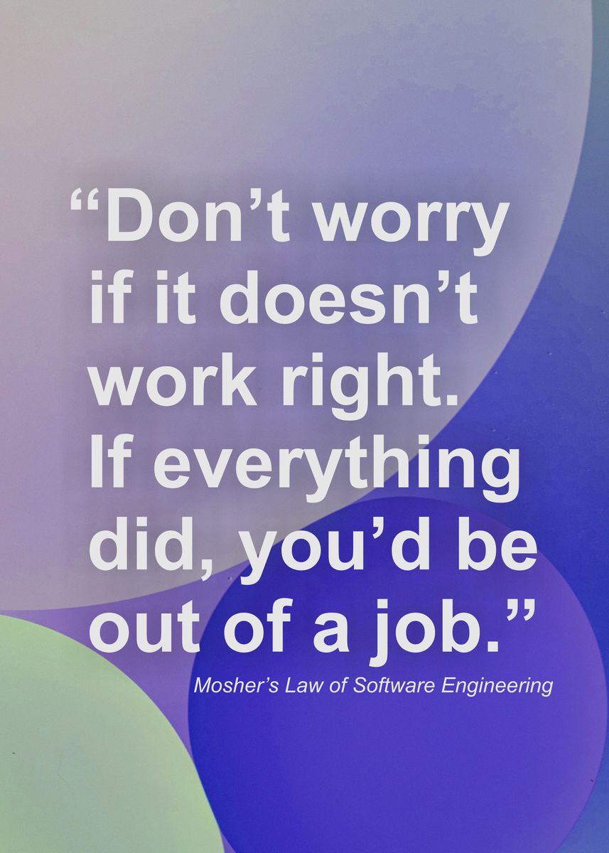 'Programmer Quote' Poster, picture, metal print, paint by Masmus Art ...