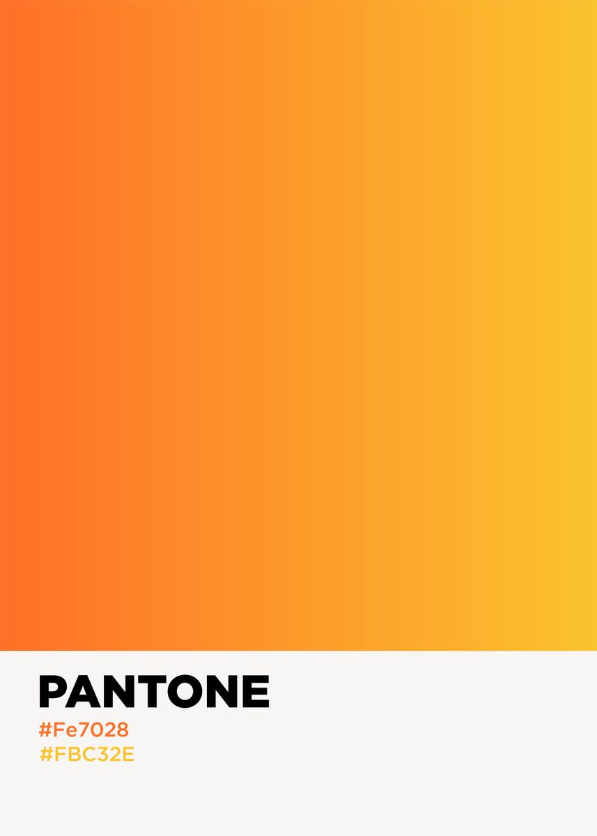 'pantone gradient' Poster by Top Collection Posters | Displate
