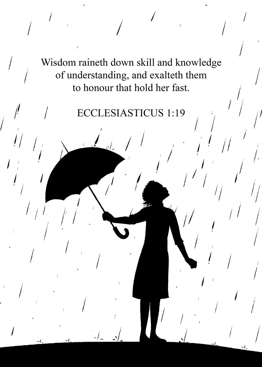 'Wisdom Rain' Poster, picture, metal print, paint by ABConcepts | Displate