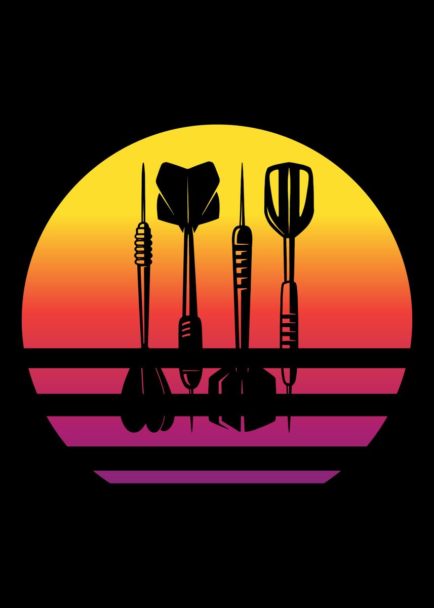 'Dart Retro Vintage' Poster by royalsigns | Displate