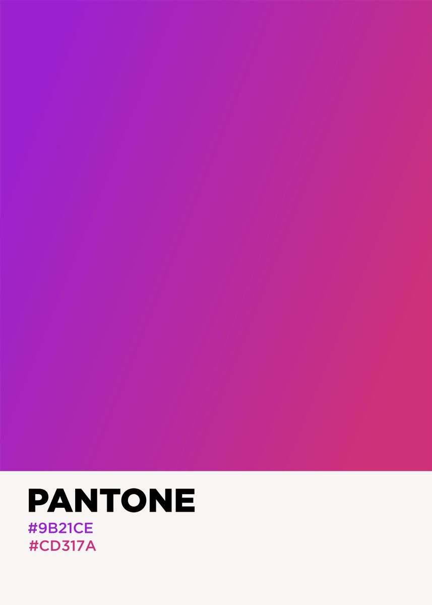 'pantone gradient' Poster, picture, metal print, paint by Top ...
