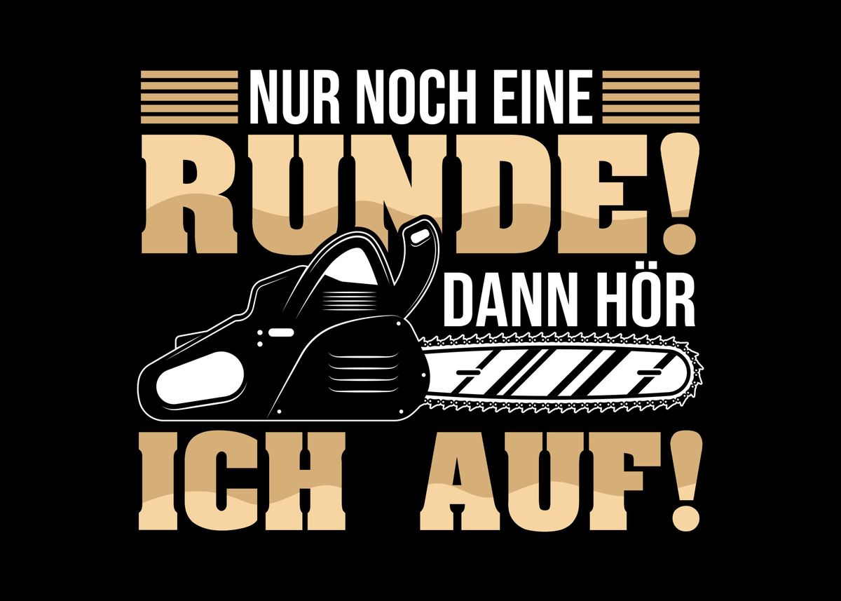 'German Lumberjack' Poster by Sebastian Wünsche | Displate