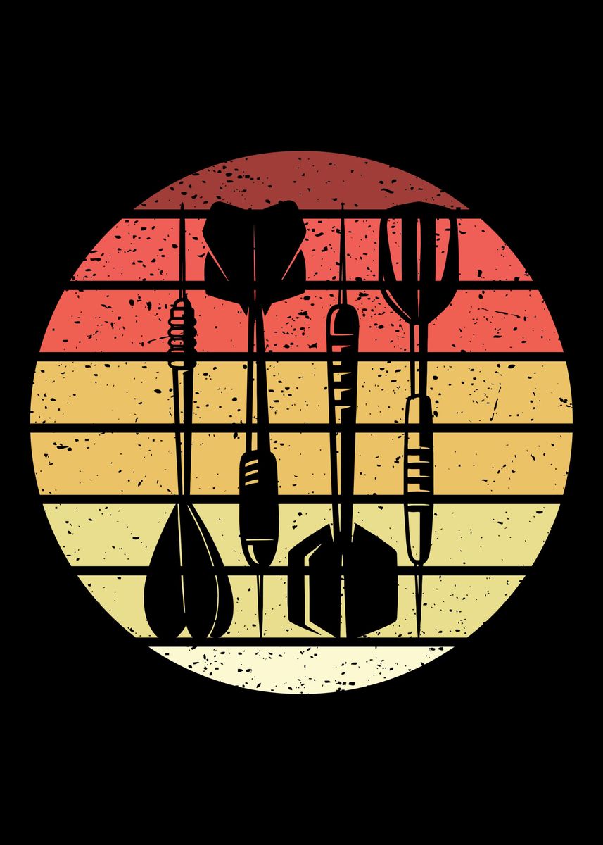 'Dart Retro Vintage' Poster by royalsigns | Displate