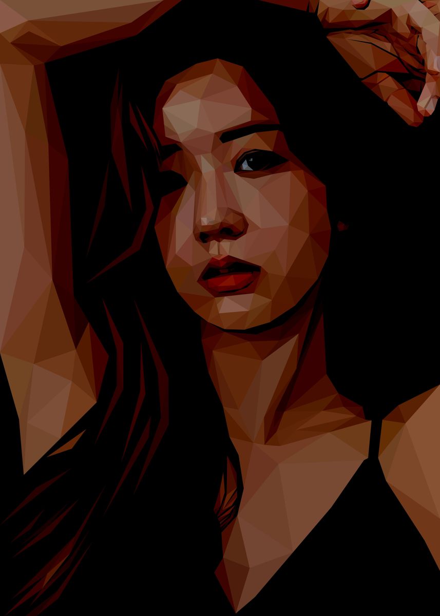 'Bomi Apink Lowpoly' Poster, picture, metal print, paint by YOGA ART15 ...