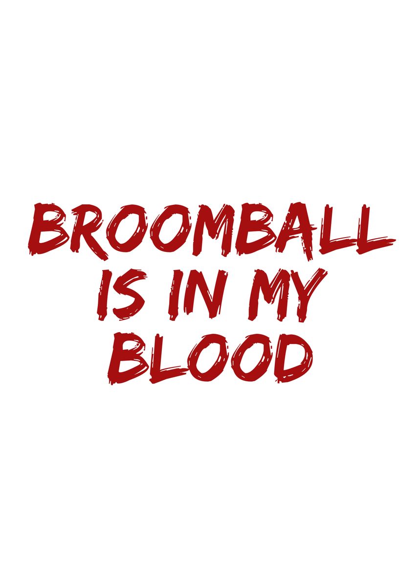 'Broomball' Poster, picture, metal print, paint by MarkOnDark | Displate