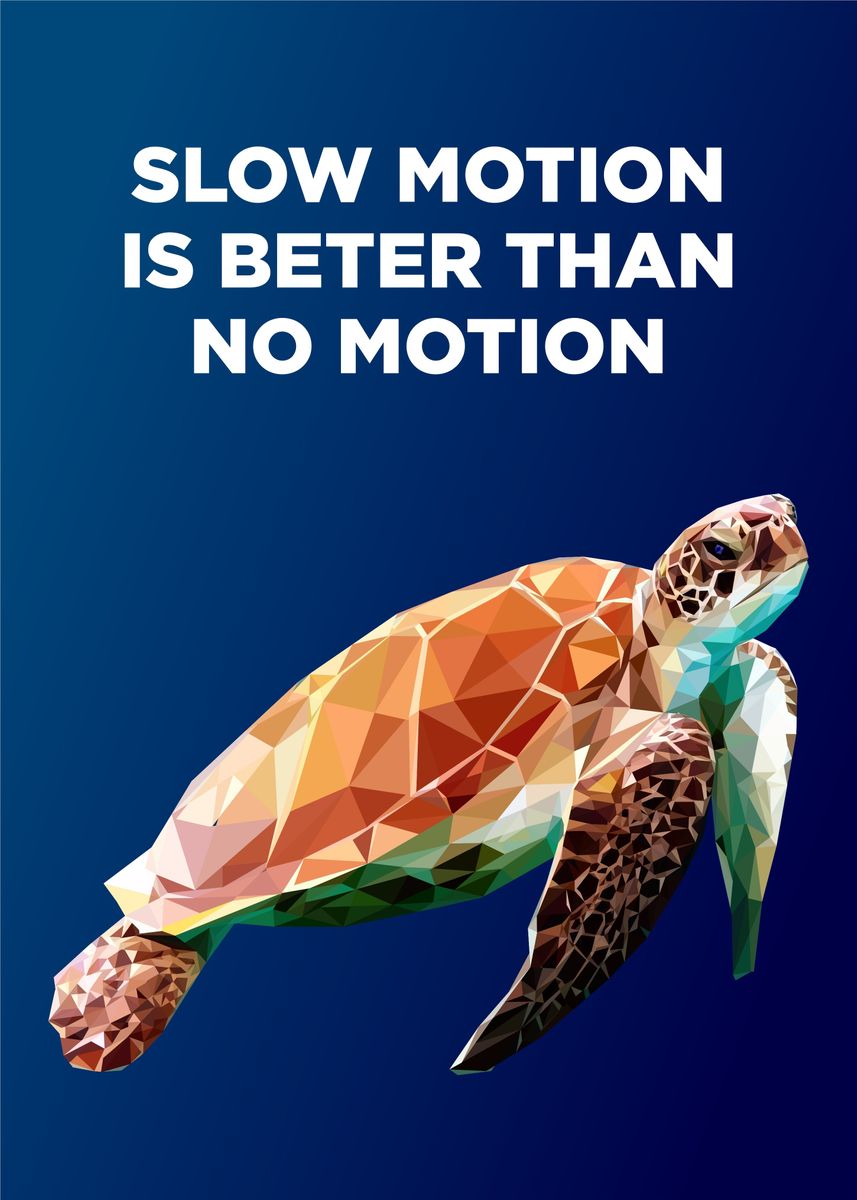 'tortoise' Poster, picture, metal print, paint by Lowpoly Posters ...