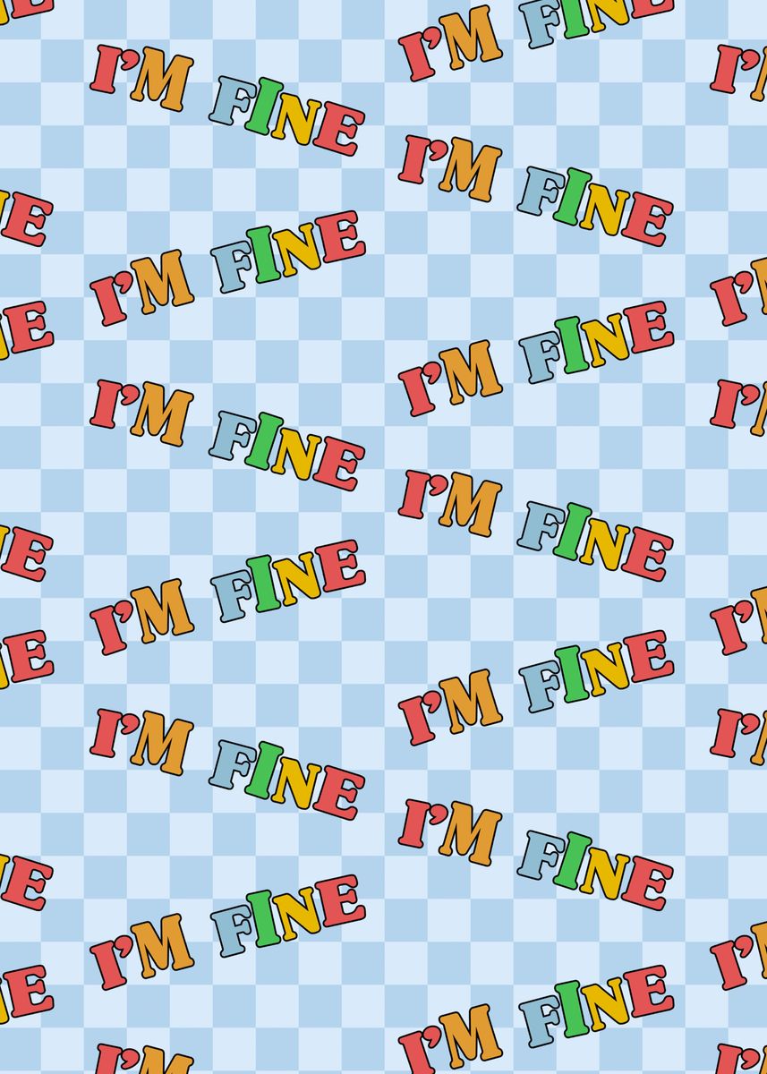 'Kidcore Im Fine Retro' Poster, picture, metal print, paint by ...