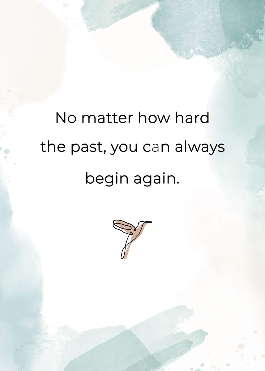 'Begin Again' Poster, picture, metal print, paint by Neon Moon | Displate