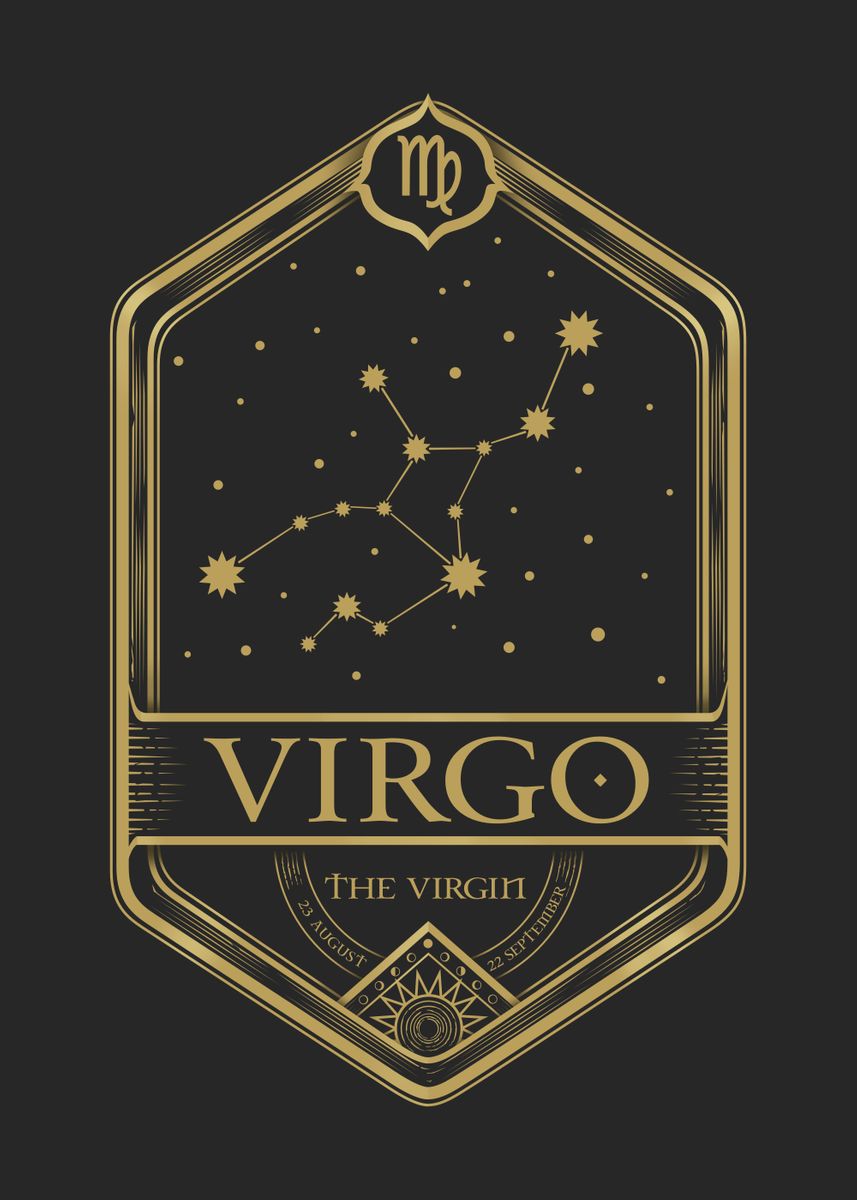 'Zodiac Sign Virgo' Poster, picture, metal print, paint by Pong Lizardo ...