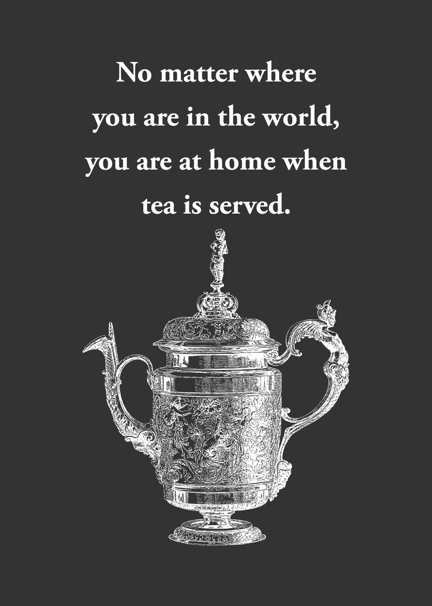 'Tea Lover Wall Art Decor' Poster by Decoratier Qwerdenker | Displate