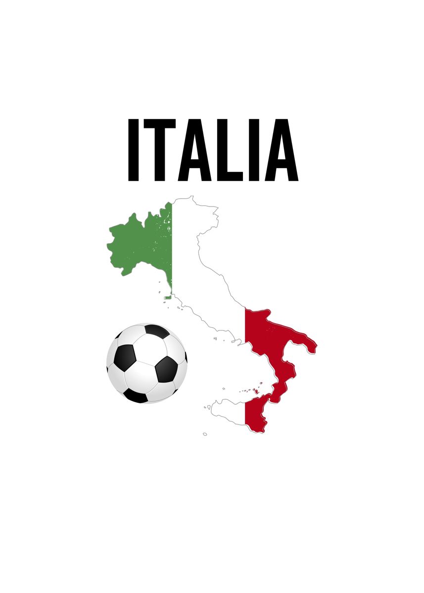 'Italia Soccer' Poster, picture, metal print, paint by Francois ...