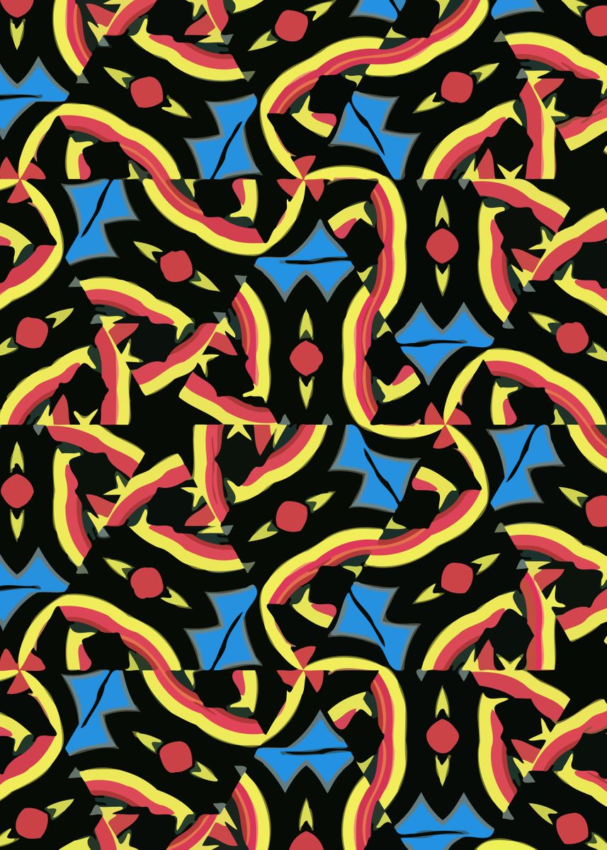 'Peace between God and Evil' Poster, picture, metal print, paint by ...