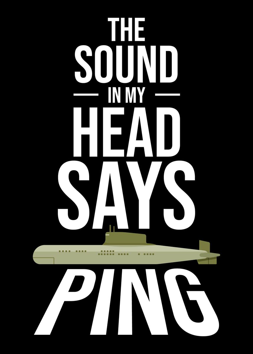 'Sound Ping Submarine Veter' Poster by Patrik | Displate