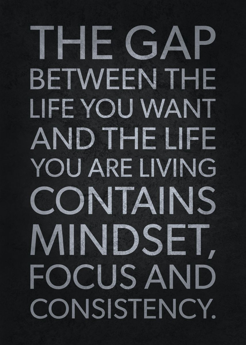 'The Gap Between Success' Poster, picture, metal print, paint by CHAN ...