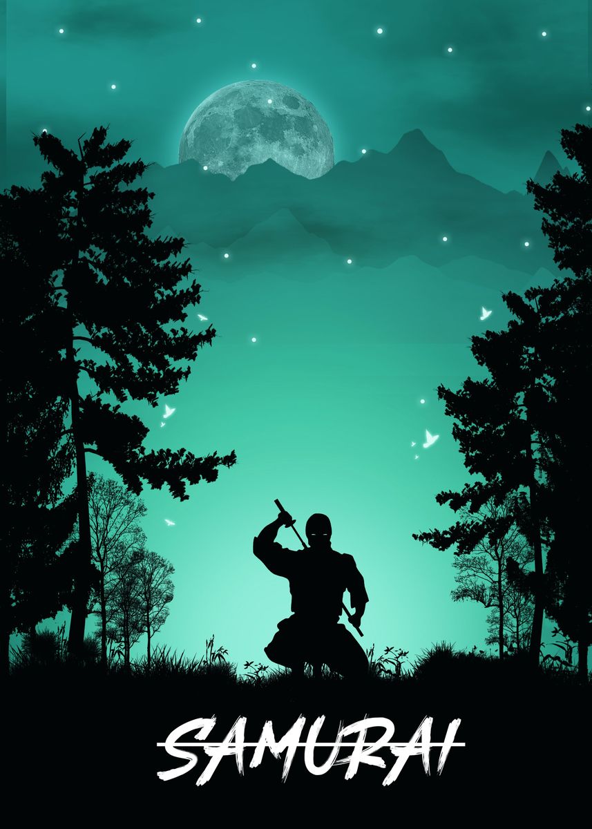 'Samurai Solo Art' Poster, picture, metal print, paint by Theng Id ...