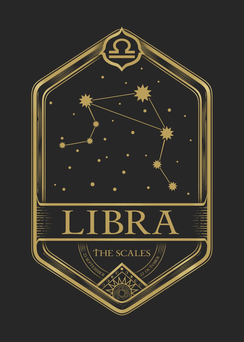 'Zodiac Sign Libra' Poster, picture, metal print, paint by Pong Lizardo ...