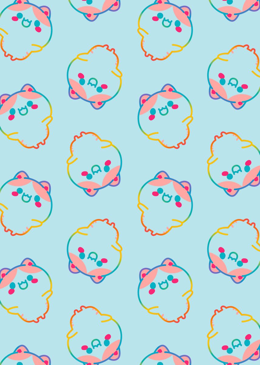 'Kidcore Kawaii Rainbow Cat' Poster by AestheticAlex | Displate