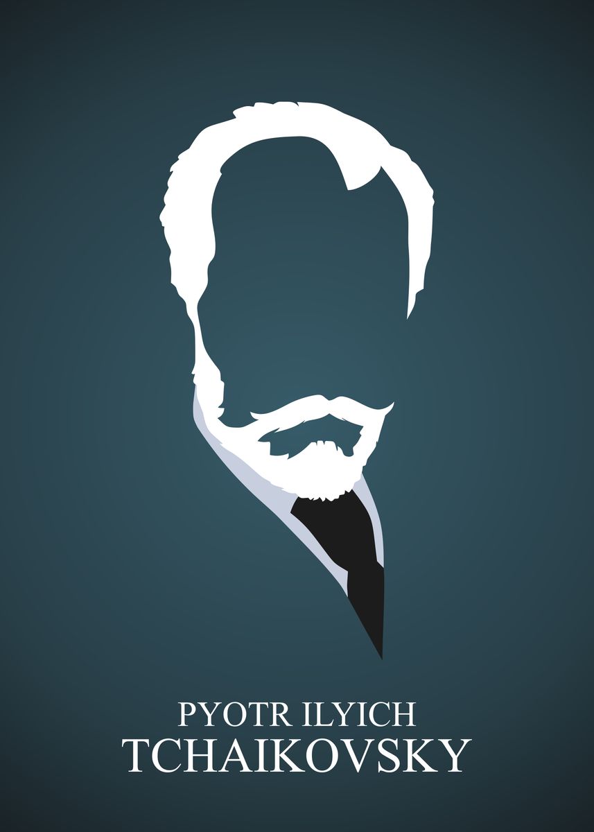 'Pyotr Ilyich Tchaikovsky' Poster, picture, metal print, paint by Wahyu ...