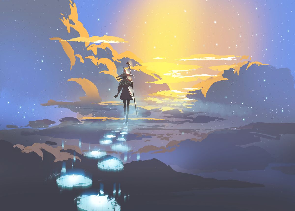 'the mythical path' Poster by Designersen | Displate