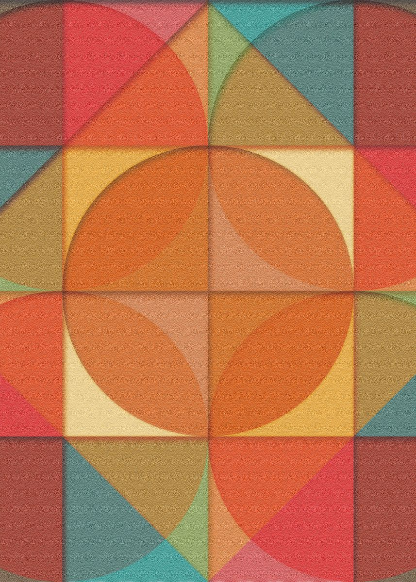 'Basic shapes' Poster by Gaspar Avila | Displate