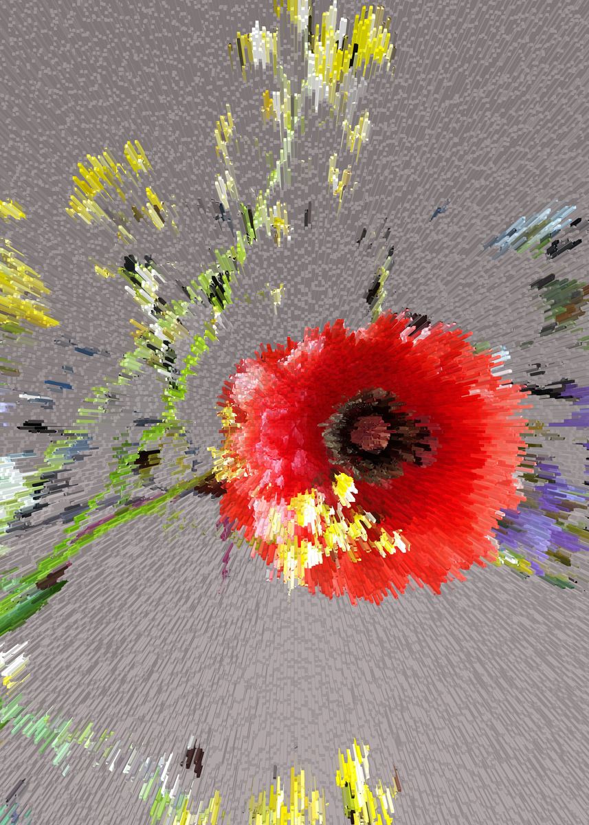 'ZEN Poppy art' Poster, picture, metal print, paint by Edy Art Space ...