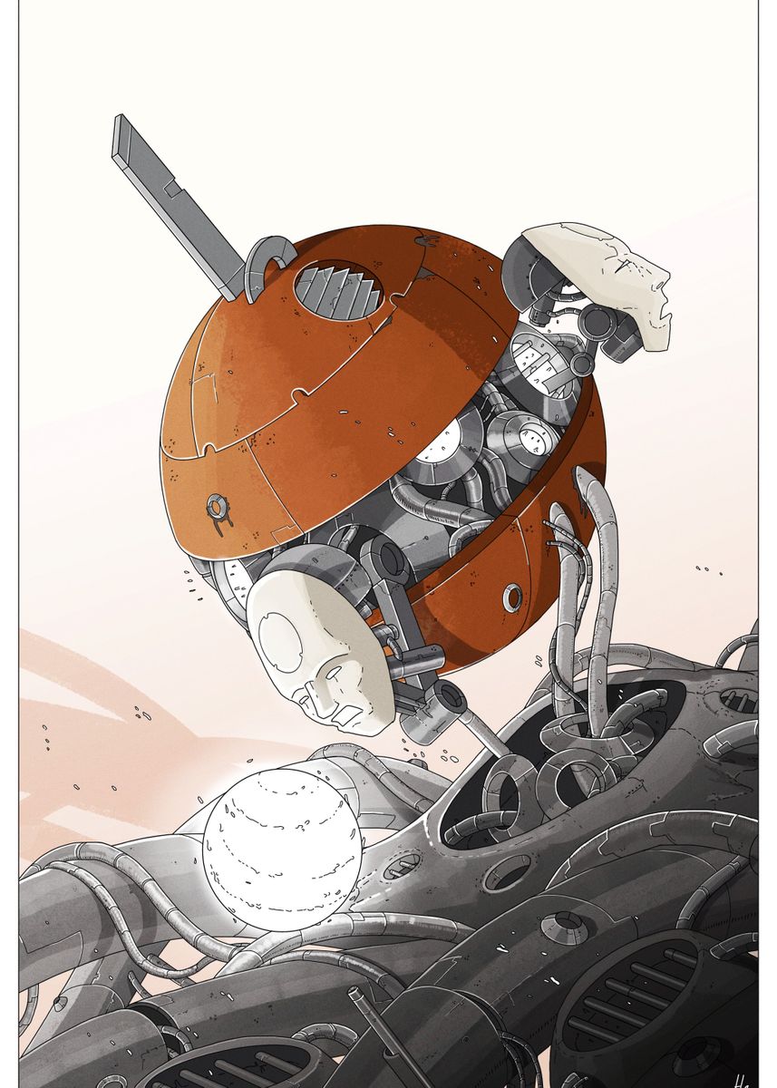 'Robot twin' Poster by Romain Occhipinti | Displate