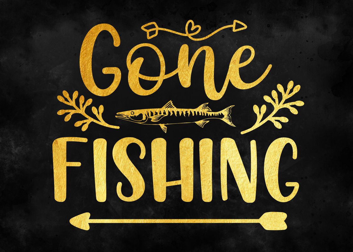 'Gone fishing ' Poster by Farwell Florentino | Displate