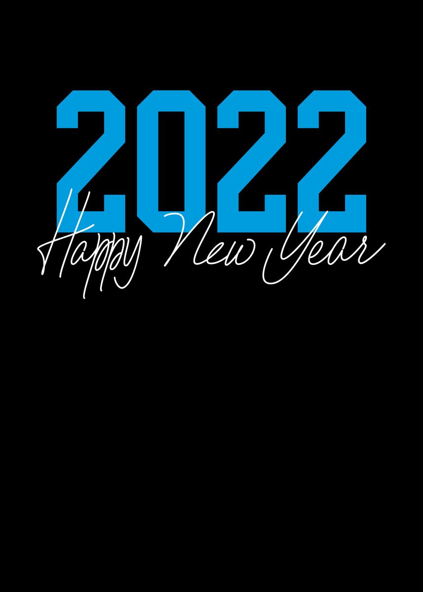 '2022 hello New Year' Poster by BeMi | Displate