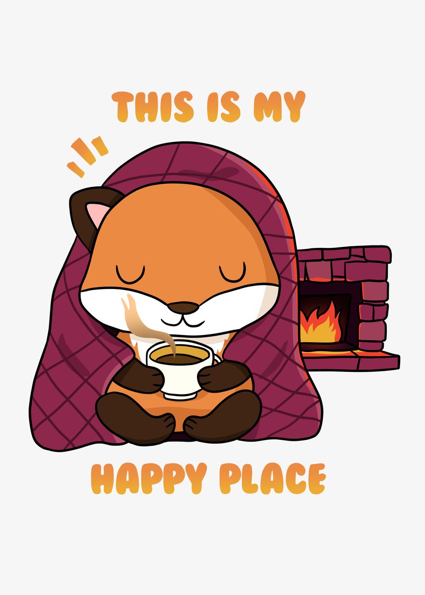 'Fox Coffee' Poster by Hexor | Displate