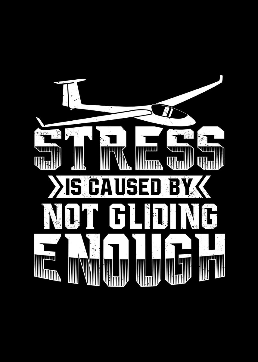 'Awesome Gliding Quote Gift' Poster, picture, metal print, paint by TW ...