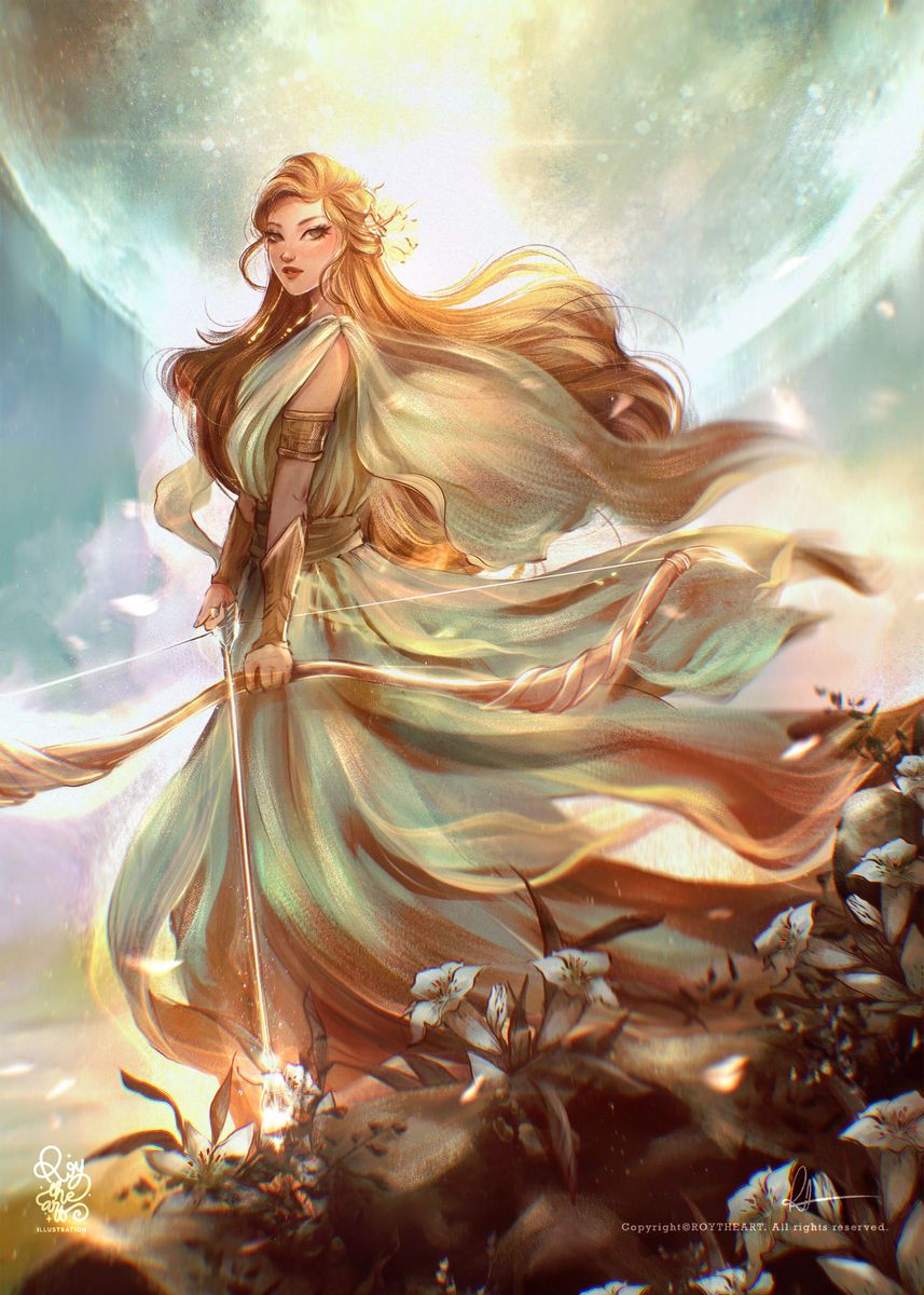 'Artemis' Poster, picture, metal print, paint by ROY THE ART | Displate