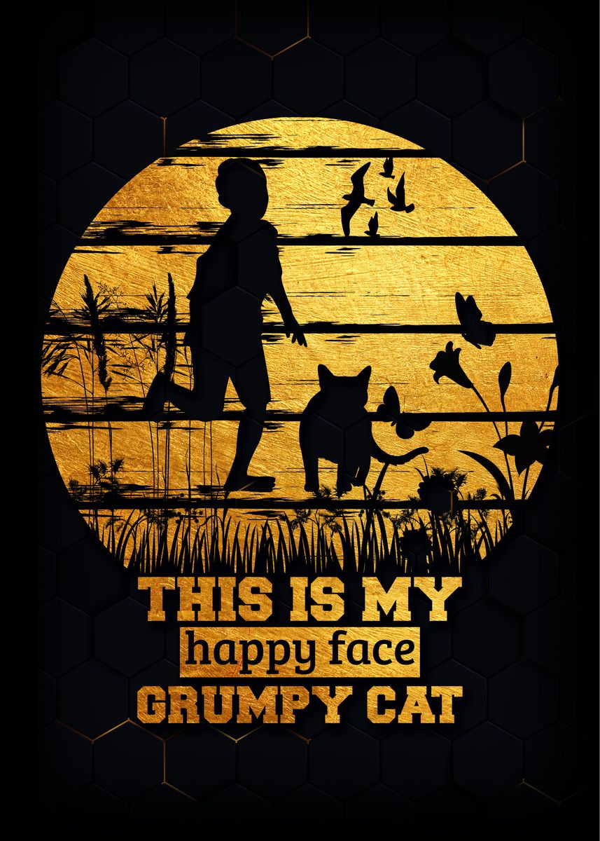 'This is My Happy Face' Poster by Denis Siggers | Displate