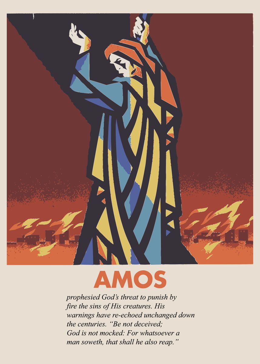 'AMOS' Poster, picture, metal print, paint by Atomic Chinook | Displate