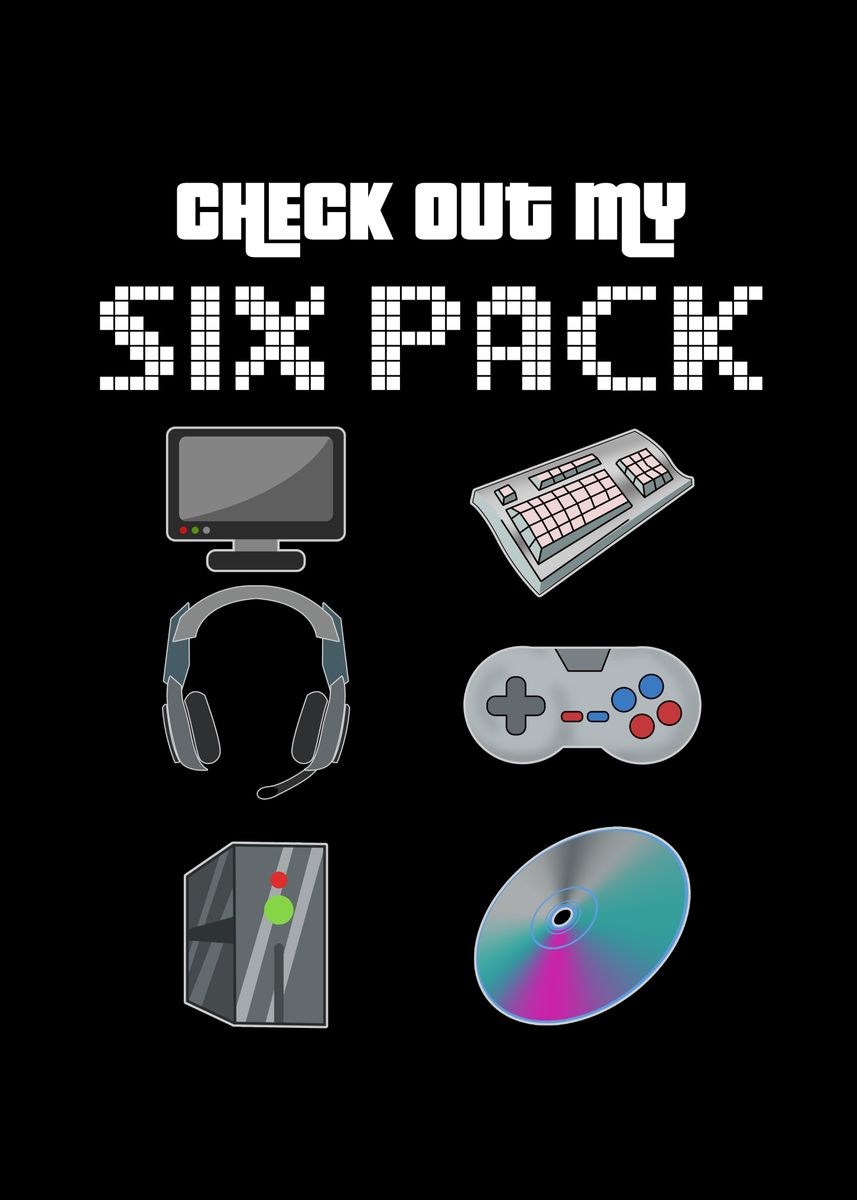 'Gaming' Poster, picture, metal print, paint by Hexor | Displate