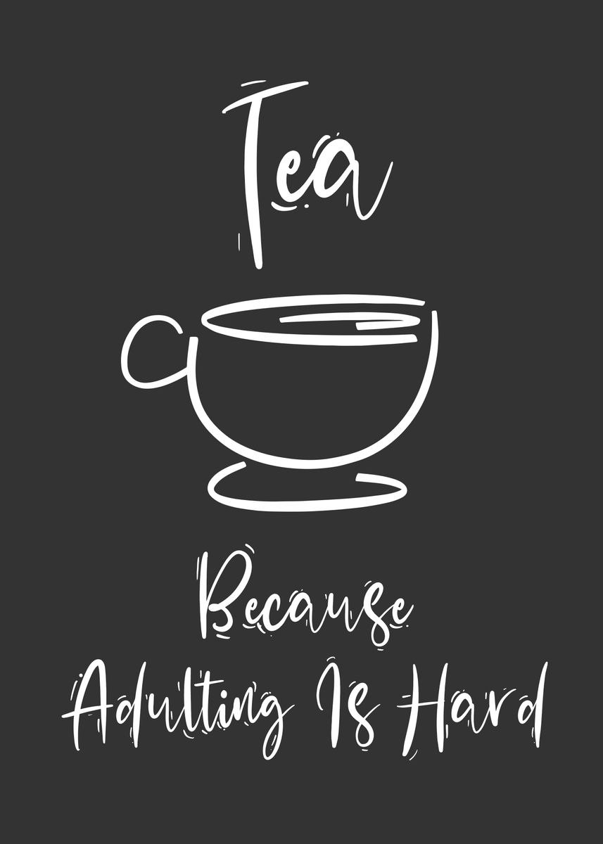 'Tea Lover Wall Art Decor' Poster, picture, metal print, paint by ...