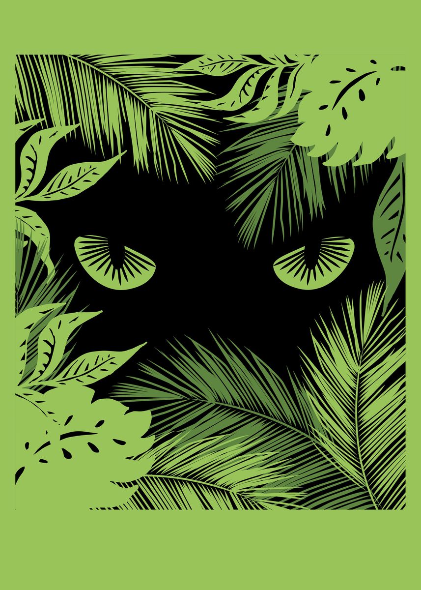 'Predatory eyes' Poster, picture, metal print, paint by MARINA ...