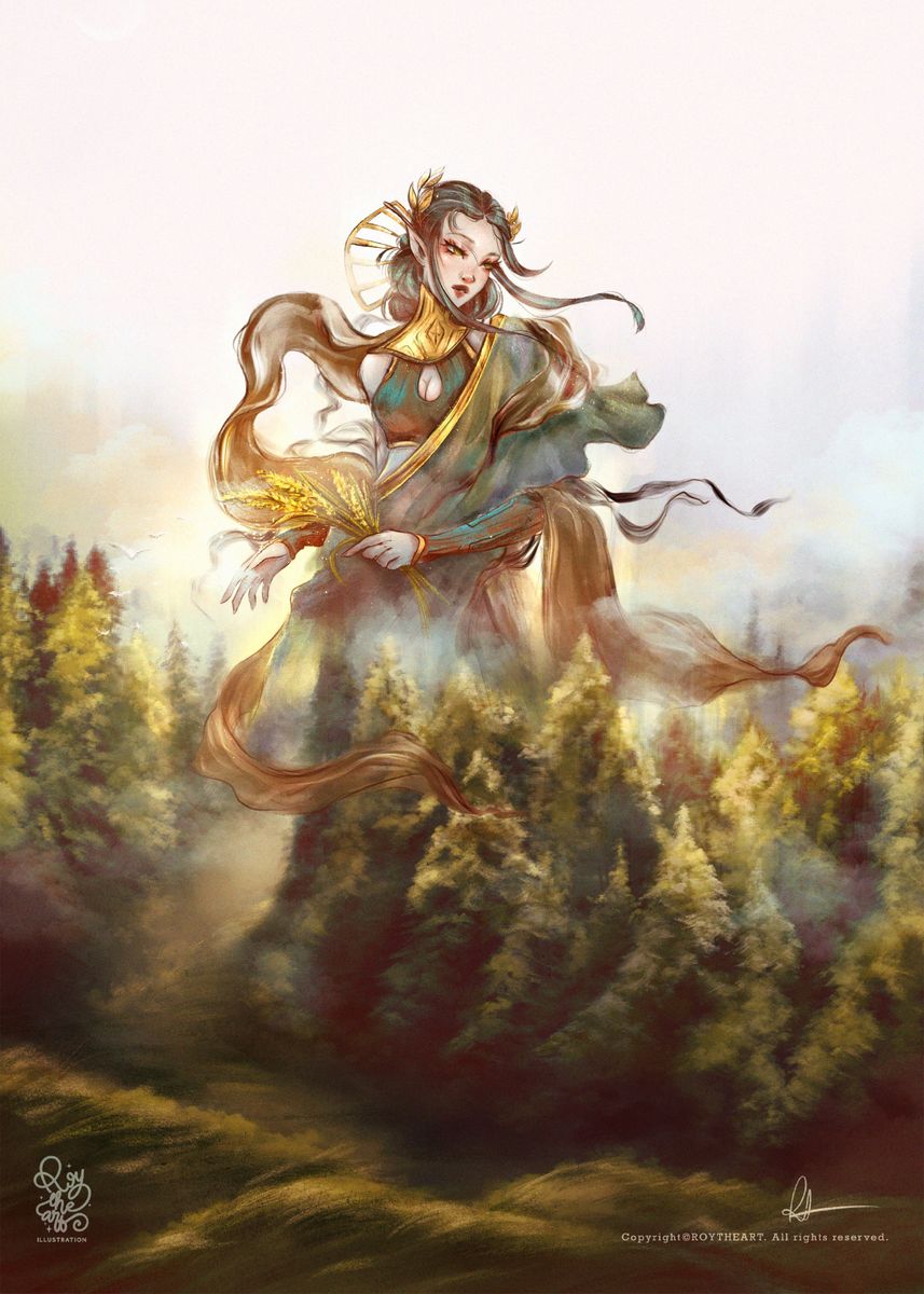 'Demeter' Poster, picture, metal print, paint by ROY THE ART | Displate