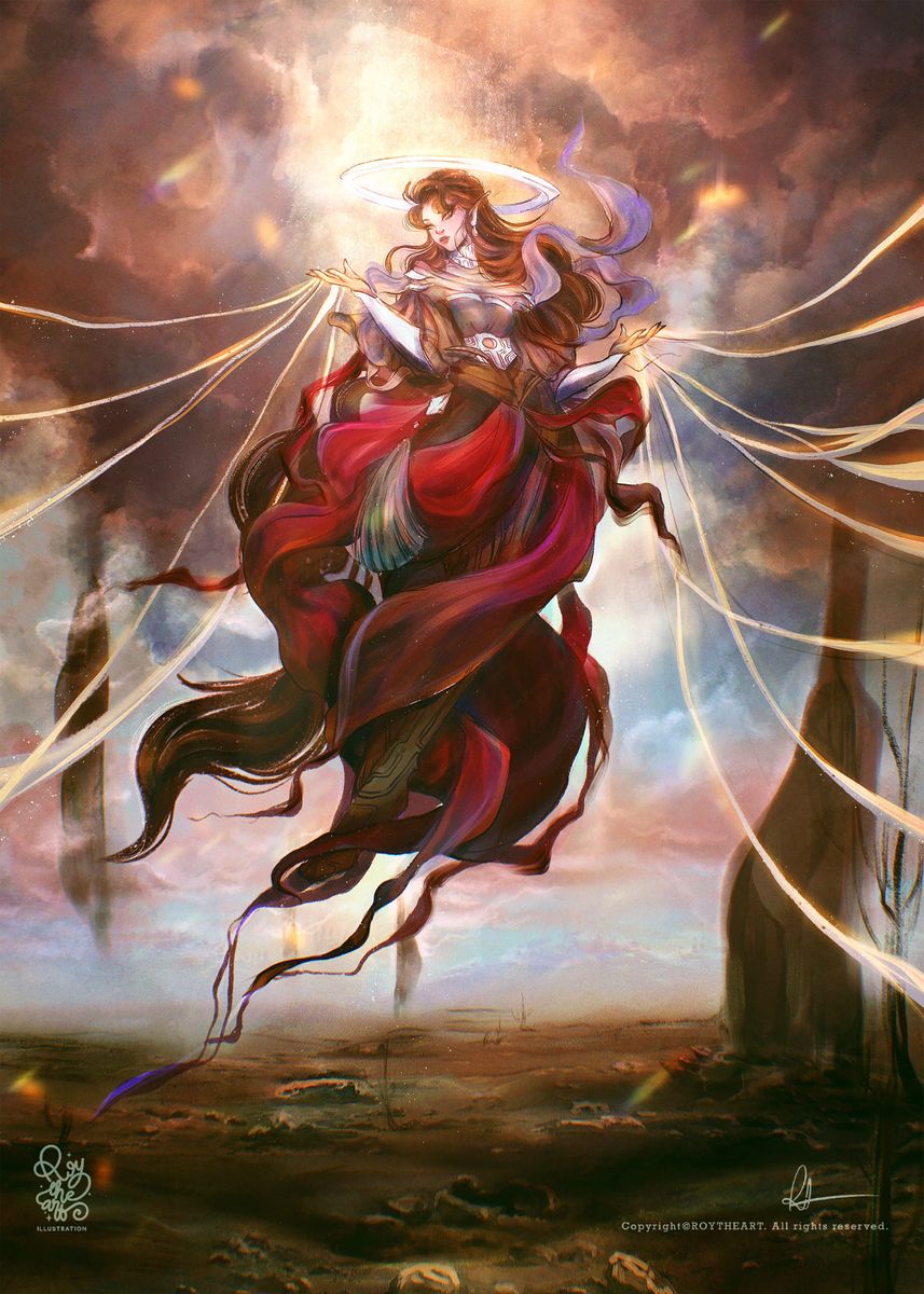 'Tyche' Poster, picture, metal print, paint by ROY THE ART | Displate