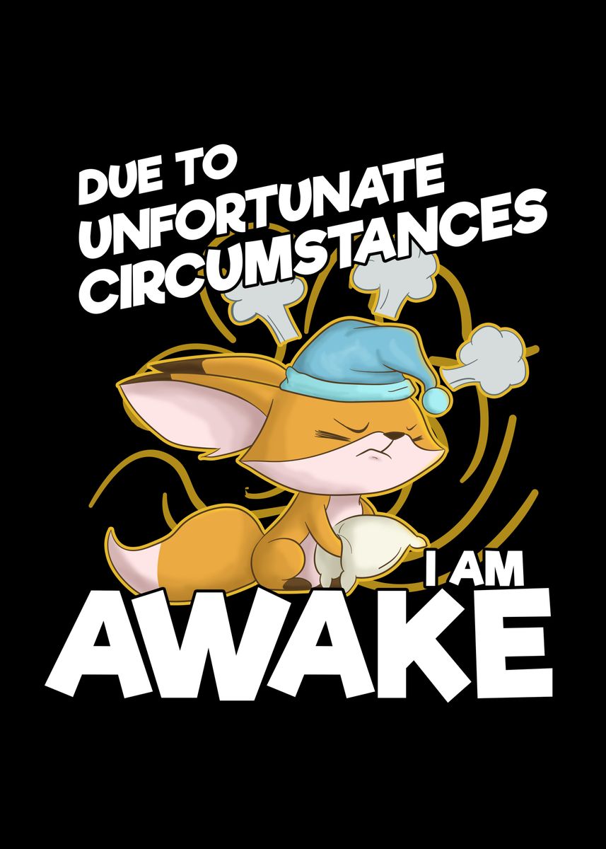 'Fox Wake Up Morning ' Poster, picture, metal print, paint by Hexor ...